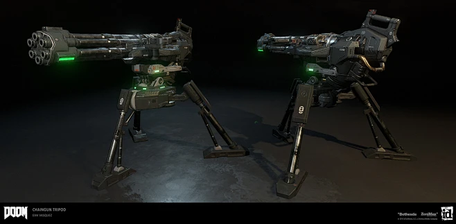 Chaingun Tripod, Ean Vasquez : A Doom prop used to hold the chain gun ...