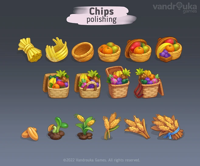 2D casual game Digital Art-花瓣网