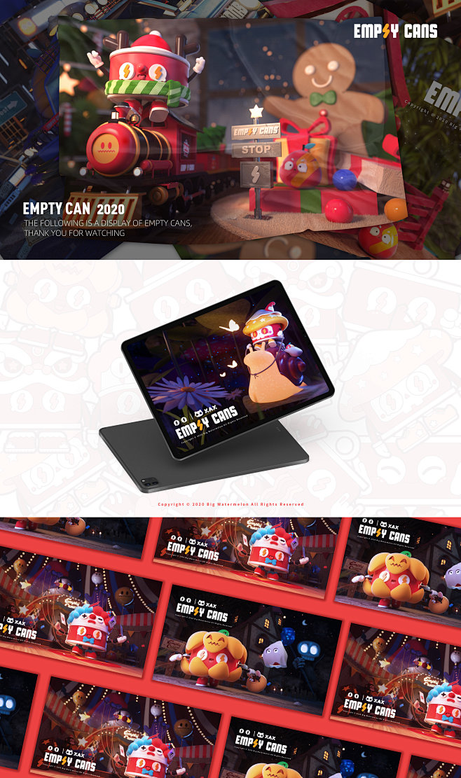 c4d Ip形象 IP设计 卡通形象 潮流 潮玩 罐头_978ddeeb