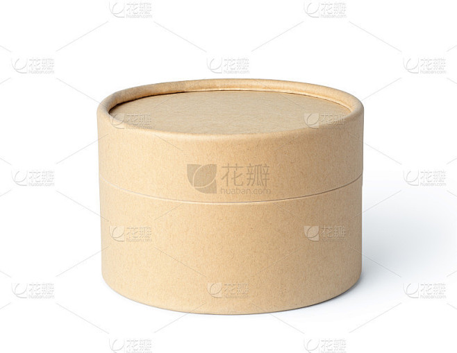 棕色圆纸盒