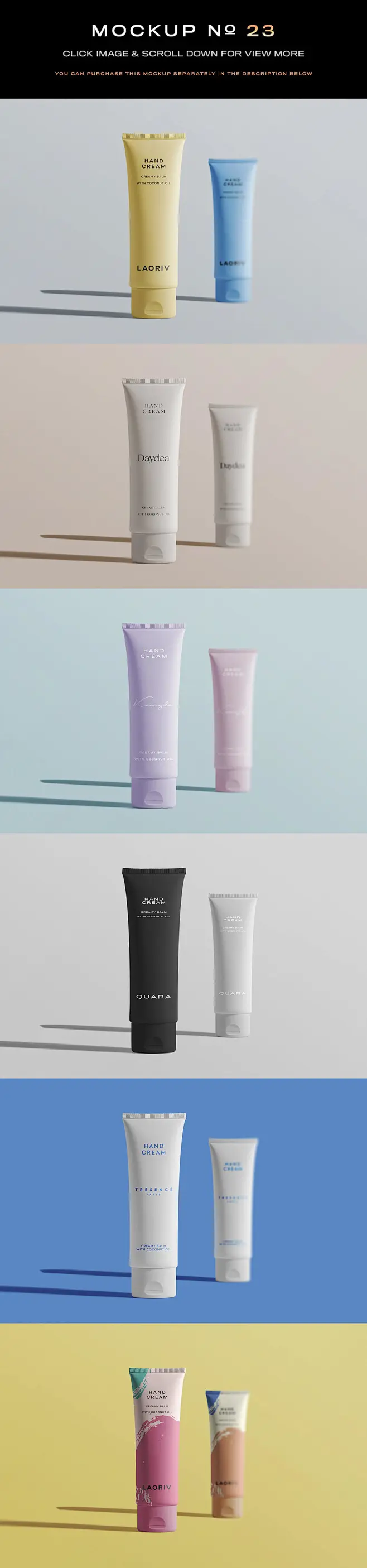 30 Cosmetic Beauty Makeup Mockups 30款口红面霜粉底软管化妆品美妆产品包装设计贴图ps样机素材合集 ...