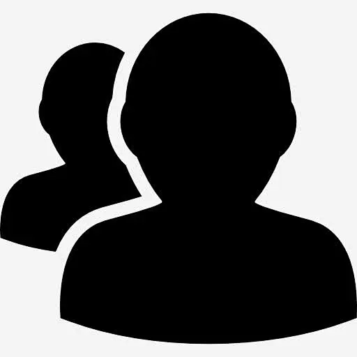 人物剪影图标-花瓣网