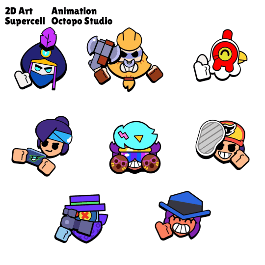 Brawl Stars U57 - 2d animation-花瓣网