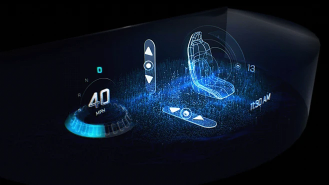 INFINITI Holographic Automotive UI Design : Automotive Holographic UI ...