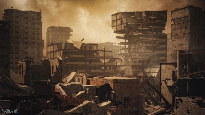 废墟建筑 Kitbash 3D – Aftermath