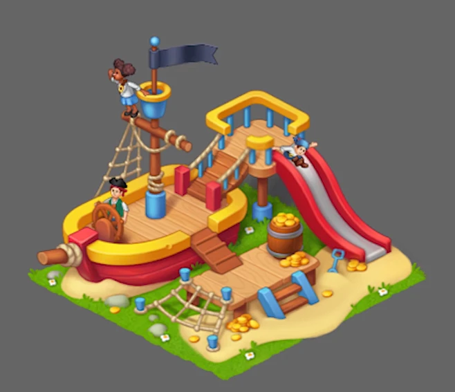 ArtStation - Animation, Playrix Games-花瓣网