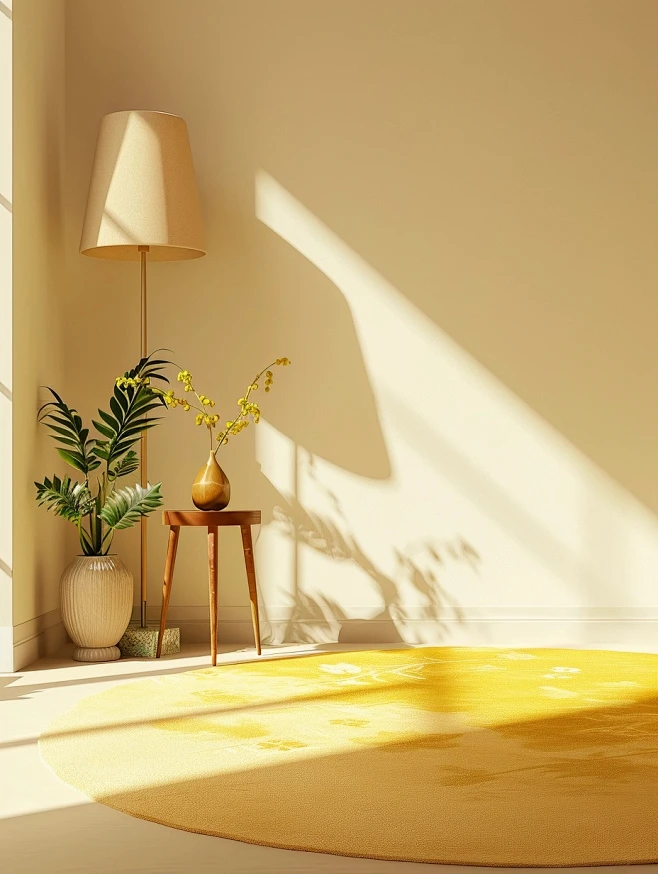 A light yellow carpet covers the floor, creating a bright and clean ...