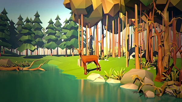 Low poly on Behance-花瓣网