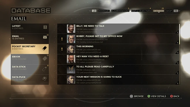 Deus Ex Mankind Divided Menus-花瓣网