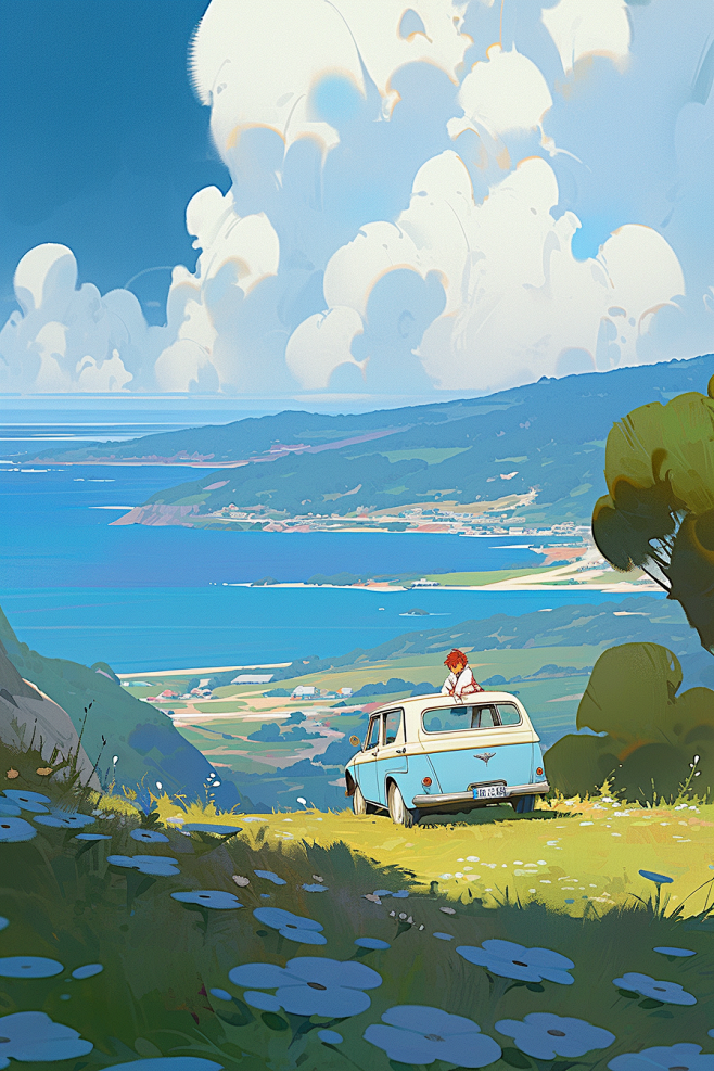 Hayao_Miyazaki_styleghibli_stylePerspective_compositiona_gir_e118aa2b ...