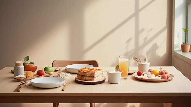 LS_Dining_table_food_simple_and_clean_picture_light-colored_sce ...