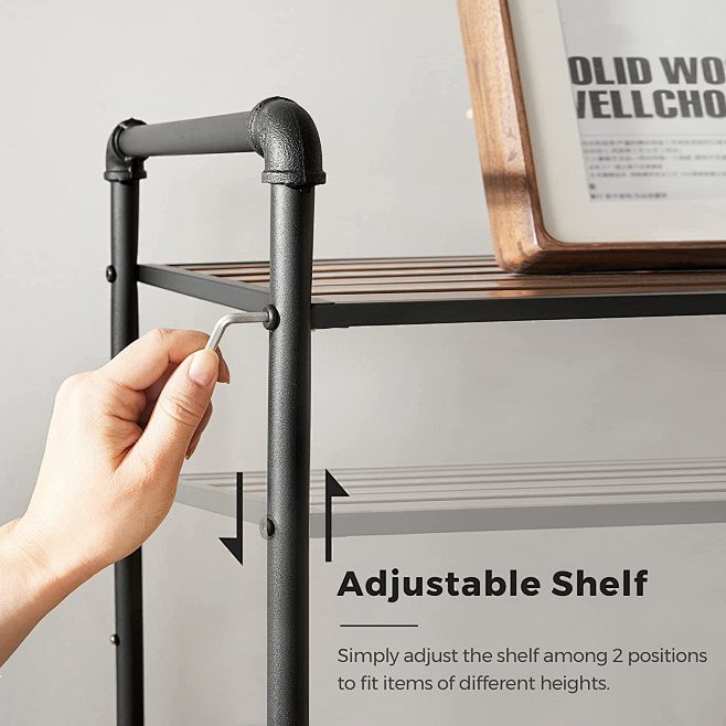 Amazon.com: VASAGLE URBENCE 6-Tier Storage Rack, Freestanding Bathroom ...