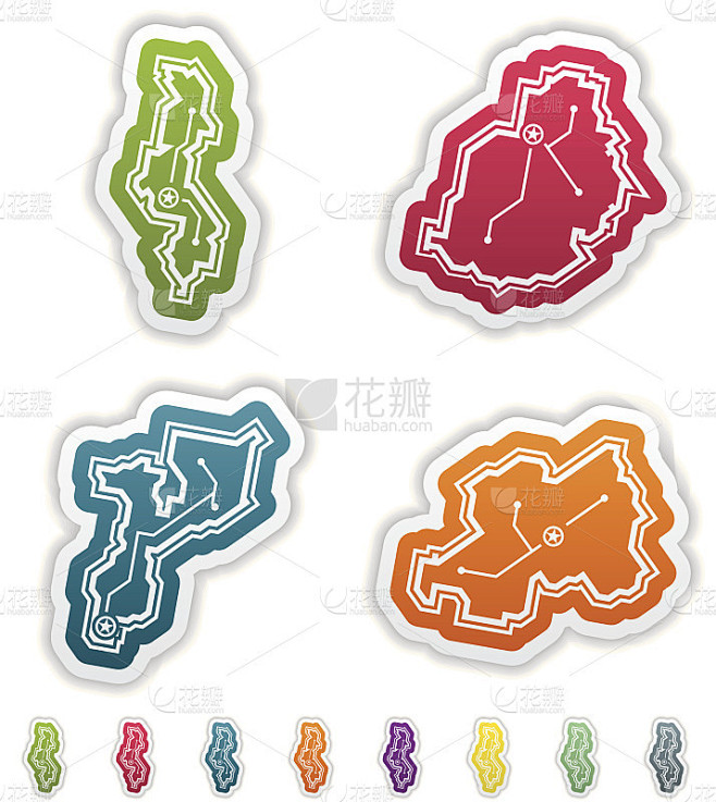 简单的国家图标