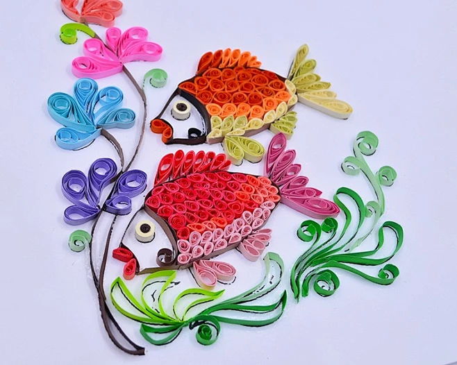 Colorful Theme Paper Quilling Strips For Handcraft/children's Diy - Buy ...