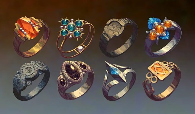 Some ring icons-花瓣网