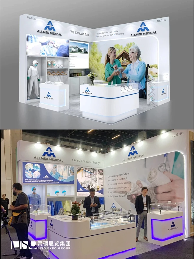 案例展示 _ 医疗器械展 _ 展台设计搭建_2_灵硕会展_来自小红书网页版 (5)-花瓣网