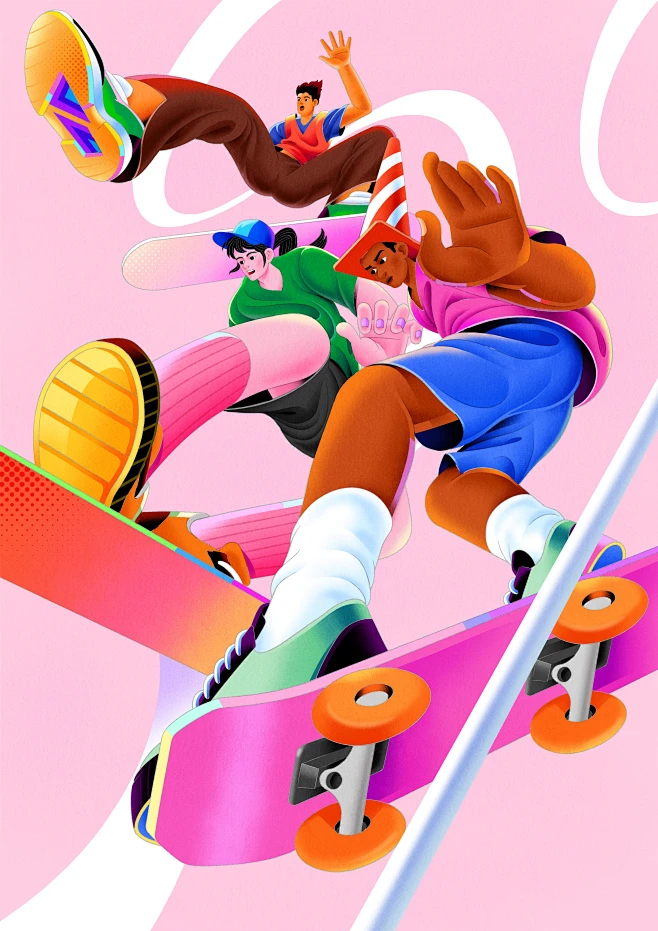 cartoon ILLUSTRATION artwork digital illustration adobe illustrator-花瓣网