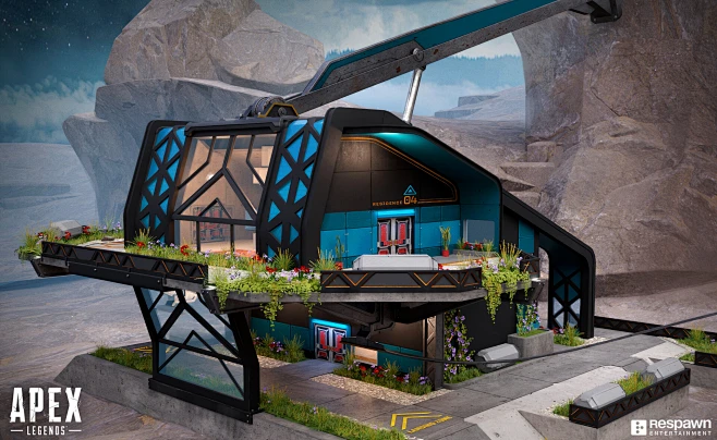 Apex Legends: Eclipse – Broken Moon – Residences concept art-花瓣网