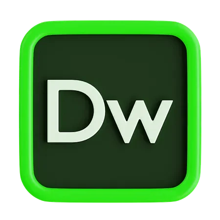 Adobe Dreamweaver 3D Icon-花瓣网