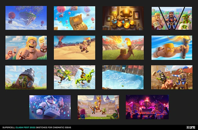 {游戏系列}荷兰supercell 皇室战争，部落冲突（UI，角色，场景）-花瓣网