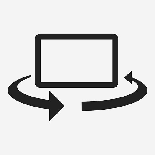 旋转屏幕旋转翻转图标_88ICON https://88icon.com 旋转屏幕 旋转 翻转 设备 旋转监视器