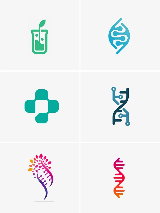 【519期】生物科技/生物医学标志logo设计集合-花瓣网