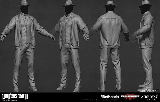 Wolfenstein 2: The New Colossus - Rip (young) outfit, Christian ...