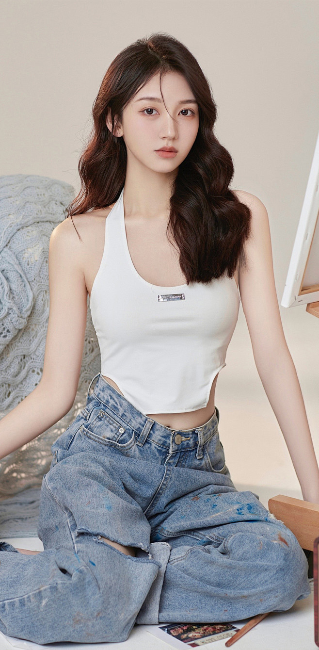 靓女韩系棚拍 #UPLUSKY天航 (1)