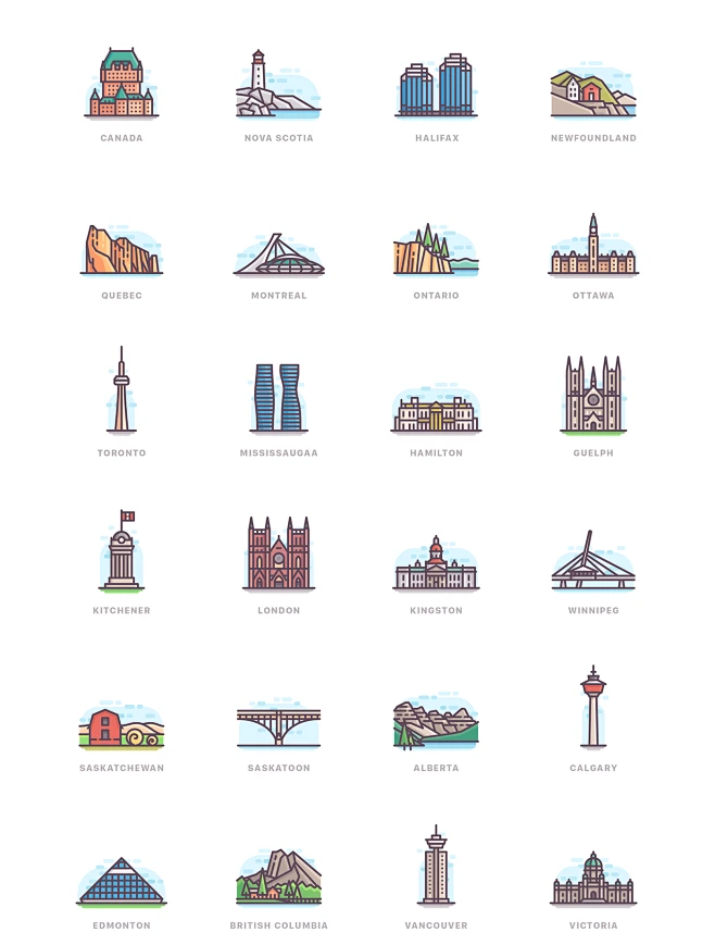 332 Landmarks-花瓣网