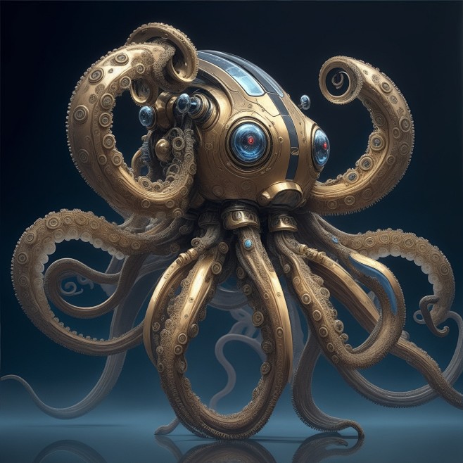 Default_Full_body_shot_mechanical_octopus_reduced_isometry_mec_1 ...