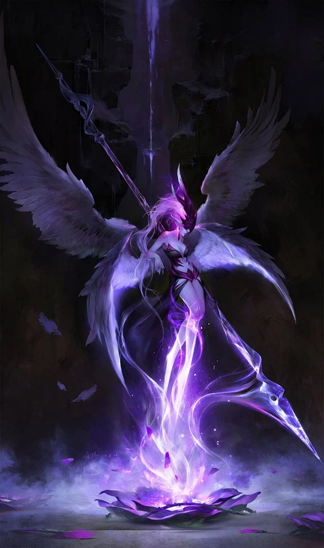 ArtStation - 暗黑女B, xiaolu zhang-花瓣网