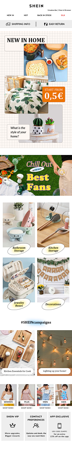 SHEIN|跨境电商|EDM|页面|纯文字|海报|促销|排版-花瓣网|陪你做生活的设计师