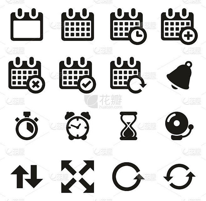 时间和日程图标