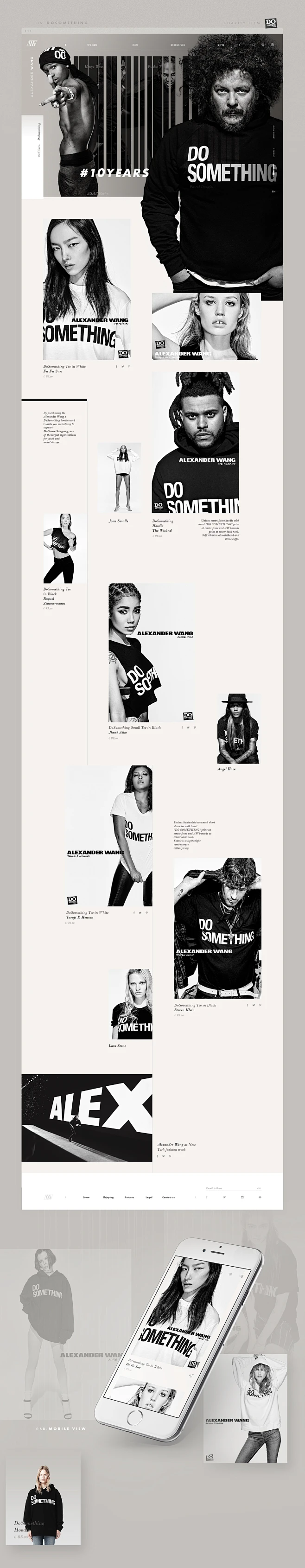 Alexander Wang | Redesign Concept : Redesign of the fashion designer Alex Wang´s website. This ...