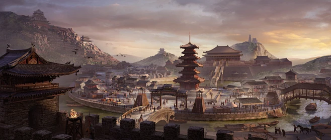 中国风写实场景气氛图来自cgbook.cn (13)-花瓣网