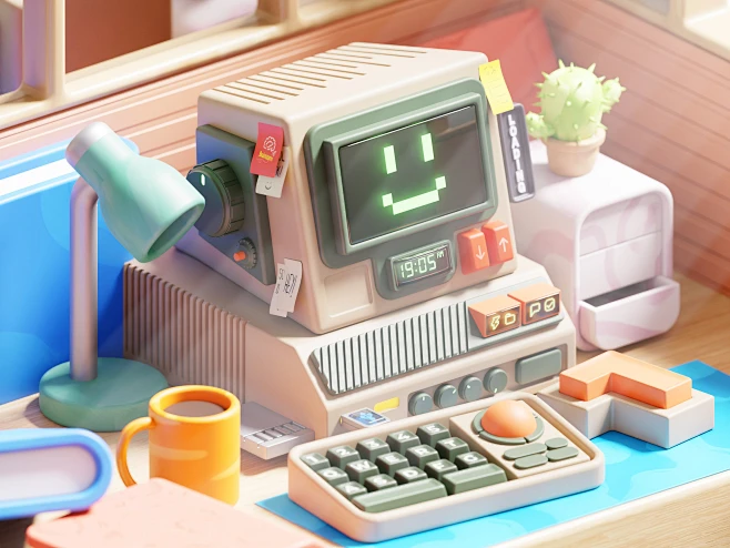 Smile Computer by Zulfa Mahendra on Dribbble-花瓣网