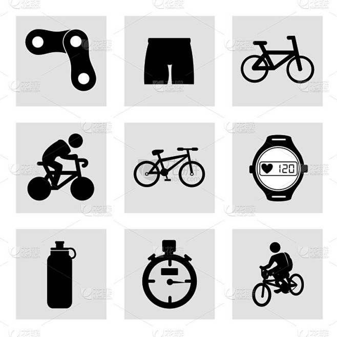 骑自行车的图标