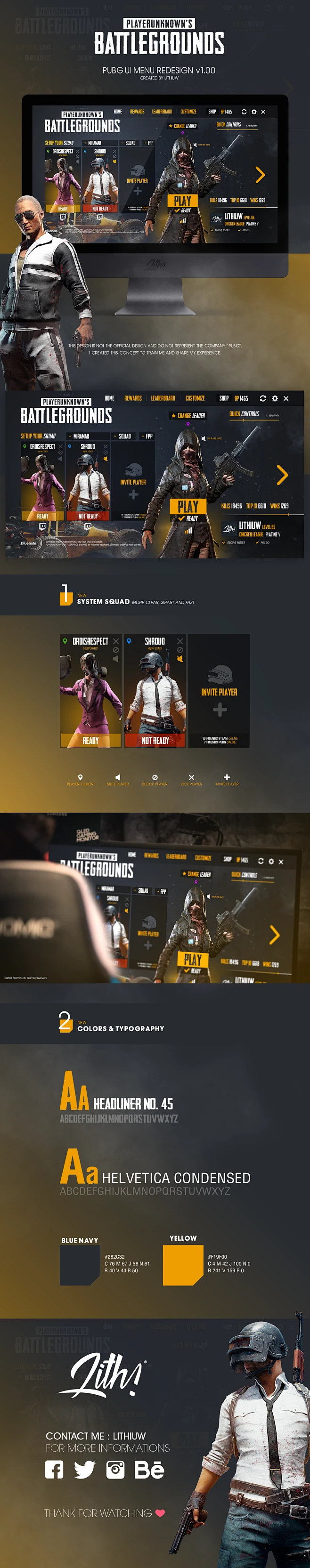 PUBG UI Menu - Redesign : PUBG UI Menu - Redesign-花瓣网