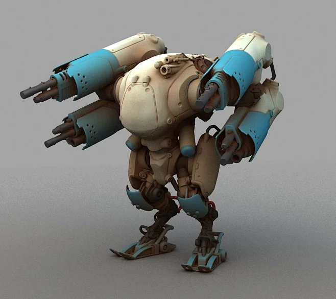 Mecha, pascal blanche : design I made for a tabletop game, never ...