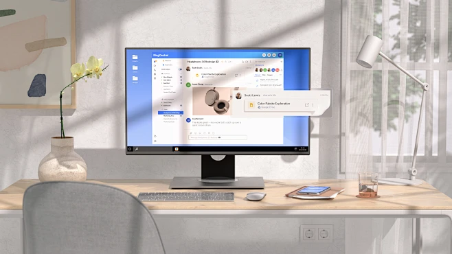 app CGI desktop devices digital Render UI user interface workspace ...