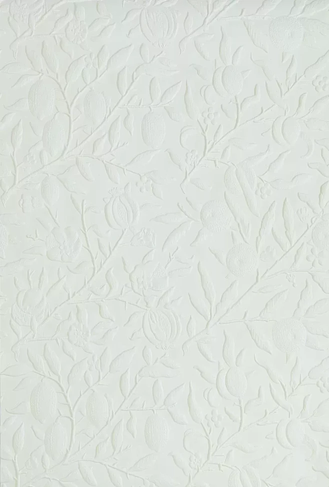 A classic design showcasing pomegranate fruits and flowers amongst ...