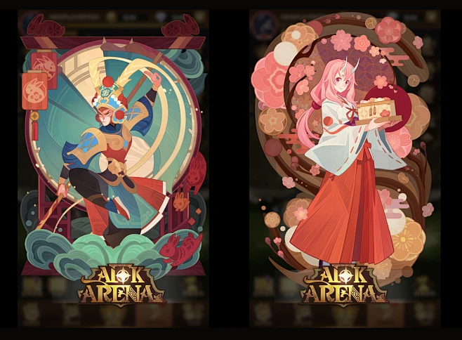 Afk arena-Background Design Of Characters 2-花瓣网