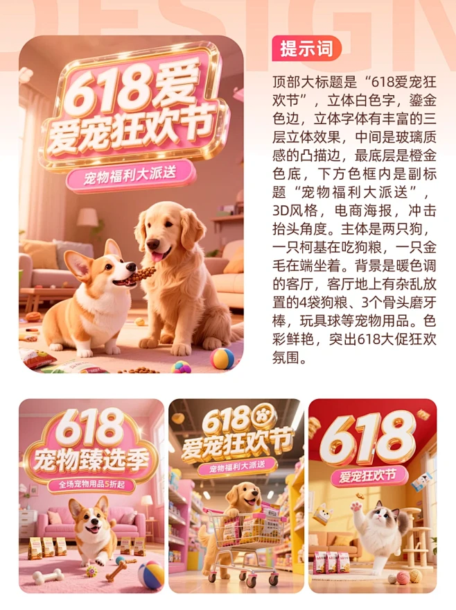 即梦AI生成618海报来袭，案例实测效果惊艳 - 小红书-花瓣网