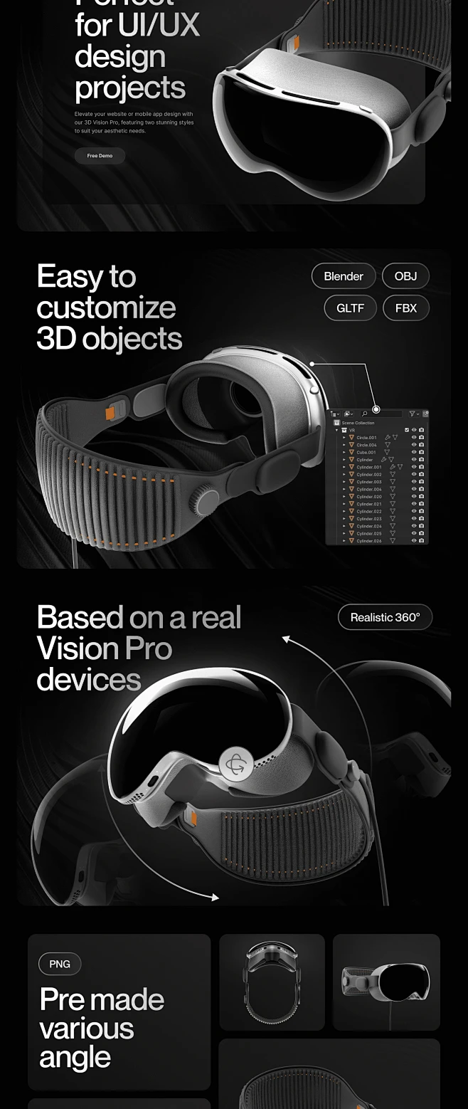 Apple Vision Pro — 3D Assets on UI8-花瓣网