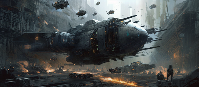 Edubra_cyberpunk_flying_jets_in_the_style_of_fragmented_planes ...