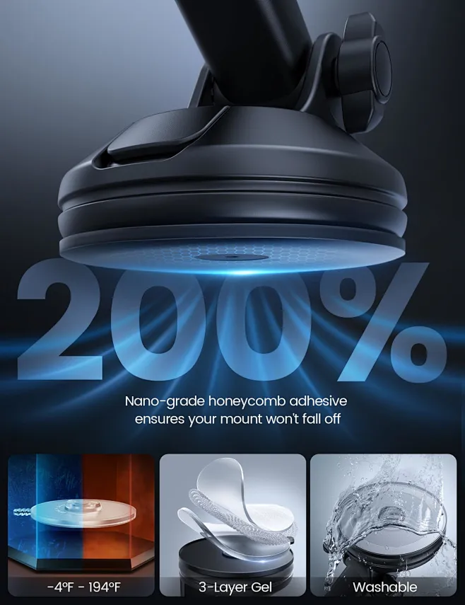 Amazon.com: Lamicall Car Phone Holder - [Strongest Military-Grade ...