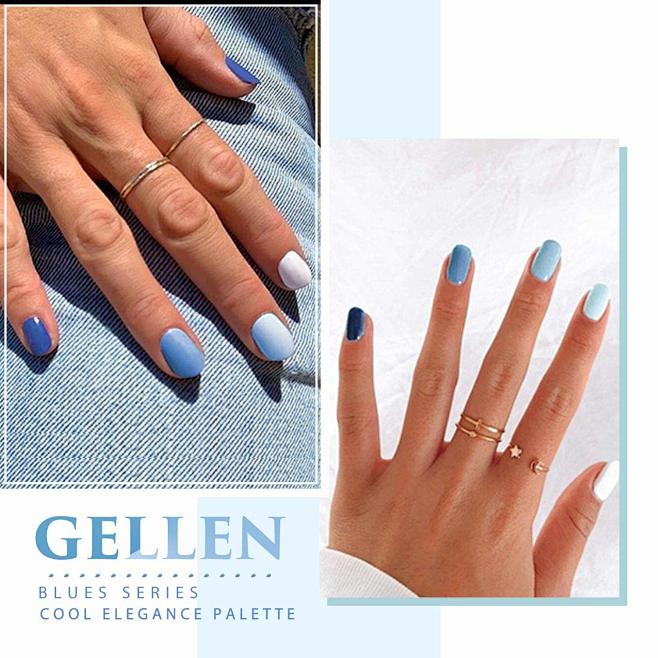 Amazon.com: Gellen 凝胶指甲油套装 - 腮红色调系列天然裸色 6 种颜色,粉彩凝胶抛光 - 流行美甲艺术设计家庭凝胶美甲套装 ...