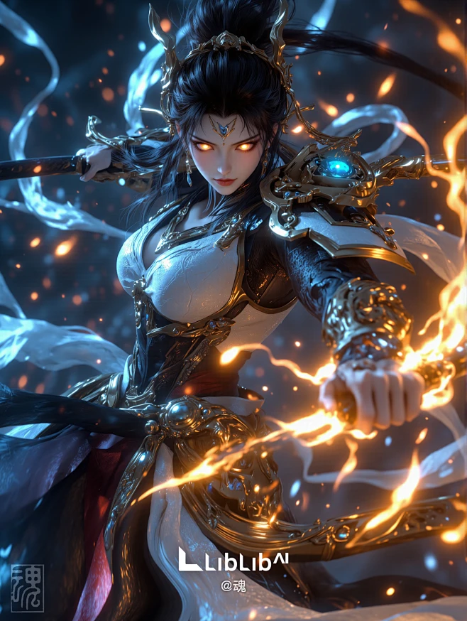 破界·玄光_超美型CG风格辅助创作-Checkpoint-刀忑-LiblibAI-花瓣网