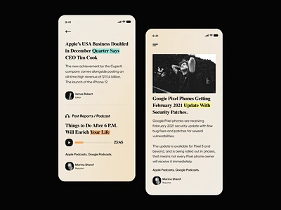 App UI video modern light theme uiux app ui ux mobile app minimal ...