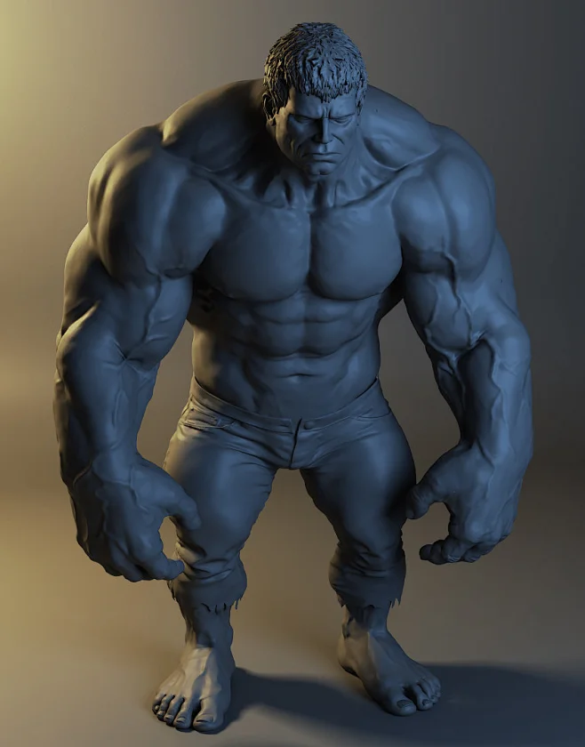 Hulk Clay Render, samar vijay : Hulk Clay Render by samar vijay on ...